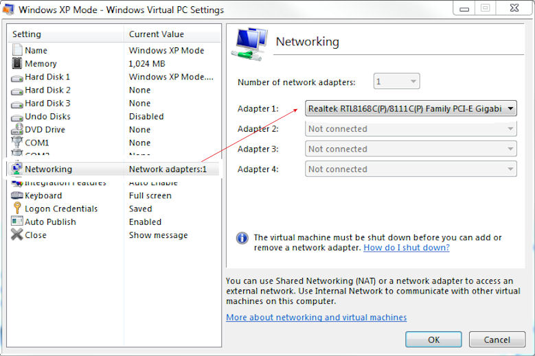 XP Mode and Internet Connection - Microsoft Q&A